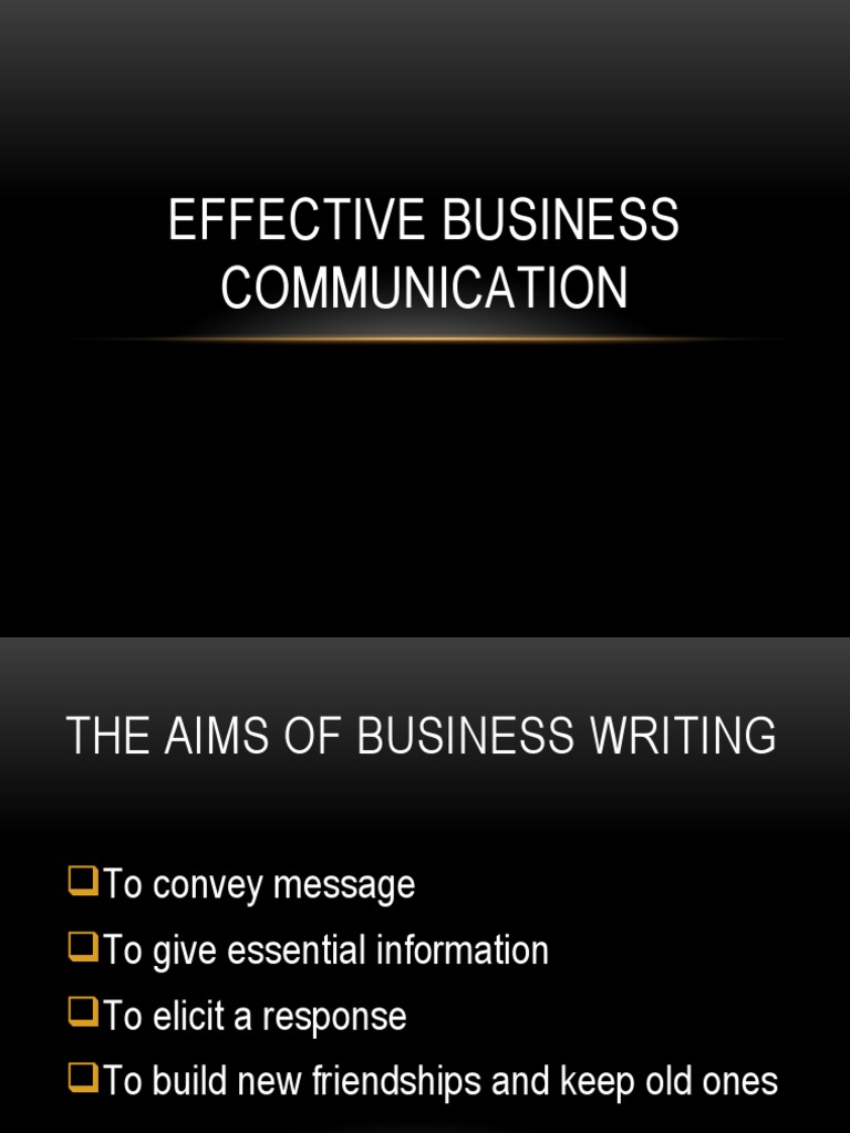 Effective Business Communication | PDF | Envelope | Punctuation