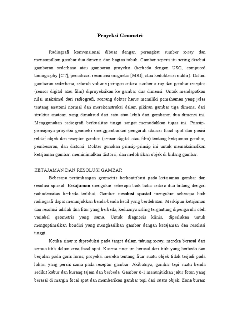 Proyeksi Geometri | PDF | Metode & Bahan Ajar