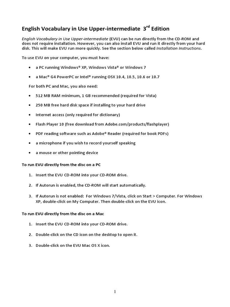 English Vocabulary in Use Upper Intermediate 3 Edition | PDF ...