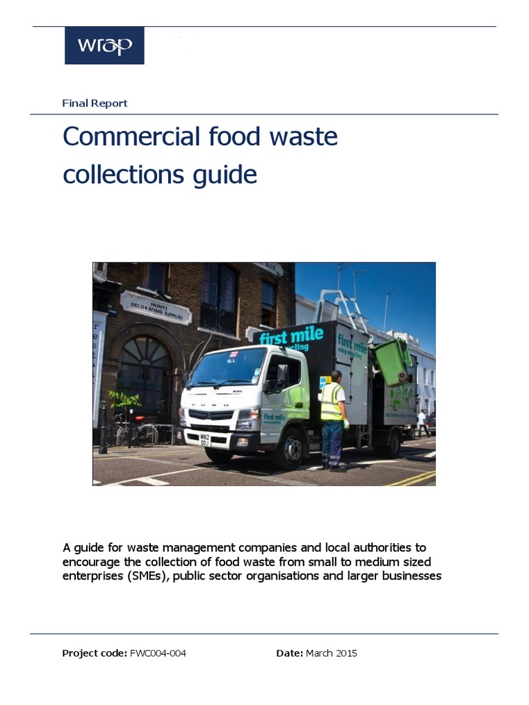 Commercial Food Waste Collections Guide: Final Report | PDF | Recycling ...