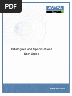 Catalogues and Specifications User Guide | PDF | Graphical User Interfaces | Menu (Computing)