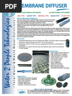 Fine Bubble Diffuser Specs Guide | PDF
