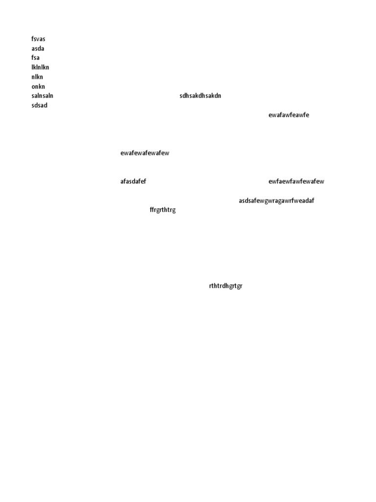 Fsvas Asda Fsa LKLNLKN NLKN Onkn Salnsaln Sdhsakdhsakdn Sdsad Ewafawfeawfe | PDF