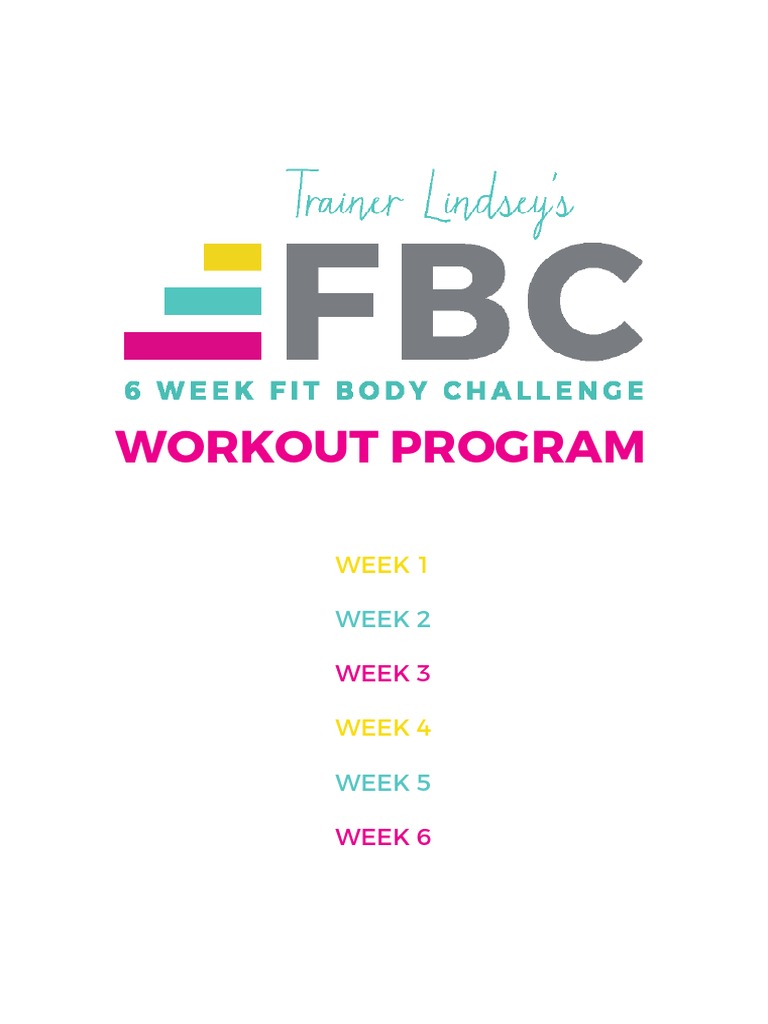 6-Week Full Body Workout Plan | PDF | Weight Training | Human Anatomy