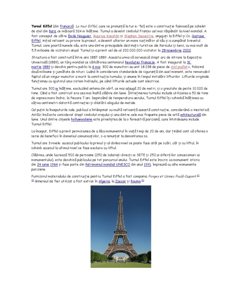 Turnul Eiffel | PDF