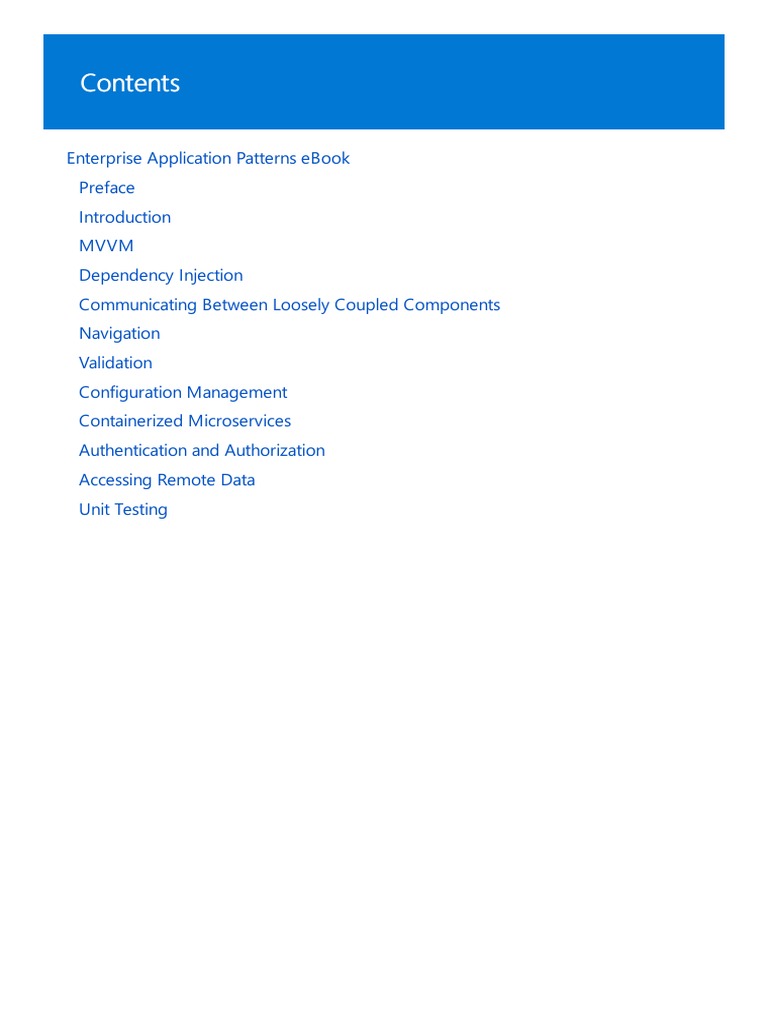 Enterprise Application Patterns Xamarin Pdf Method Computer Programming Class