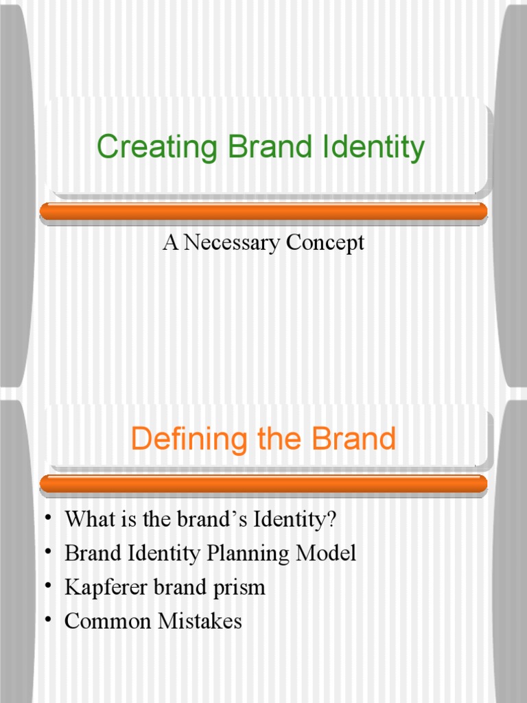 Creating Brand Identity: A Necessary Concept | PDF | Brand | Customer ...
