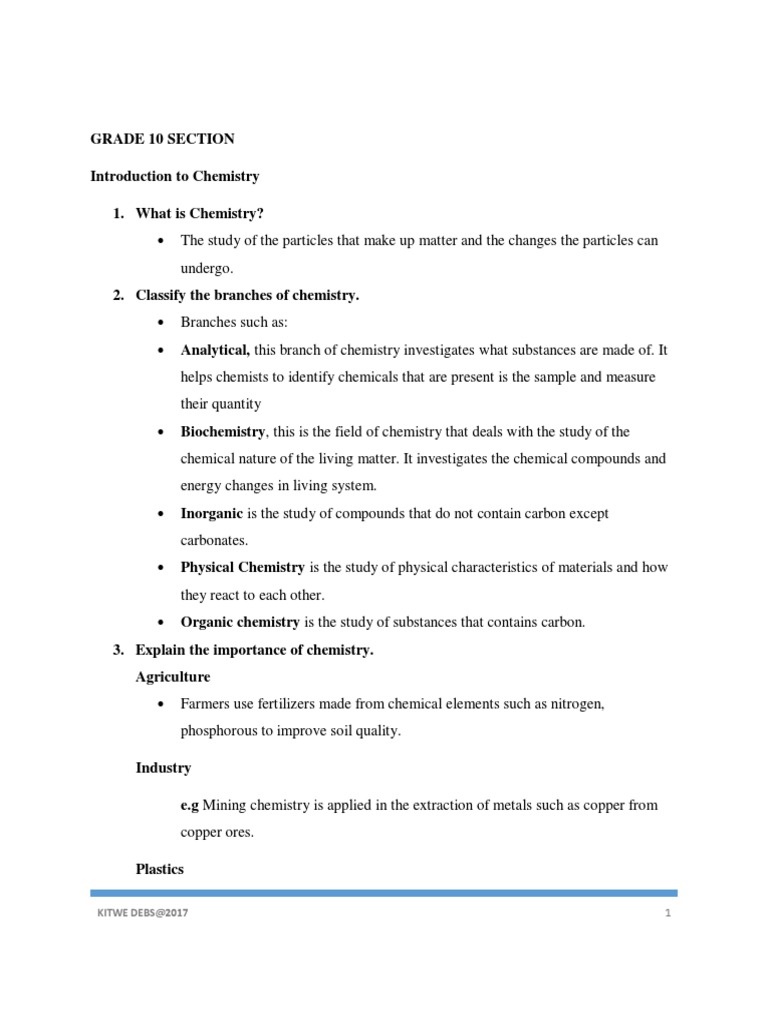 Chemistry Pupils Notes 10 - 12 | PDF | Chemical Bond | Covalent Bond
