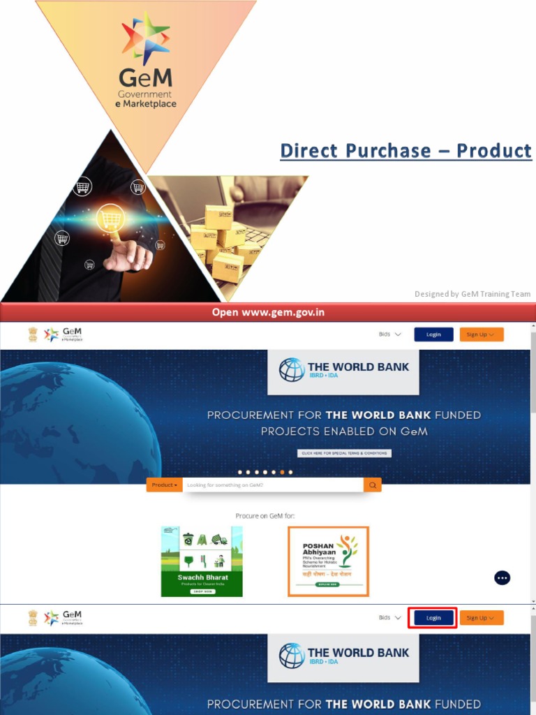 Direct Purchase Process on GeM | PDF