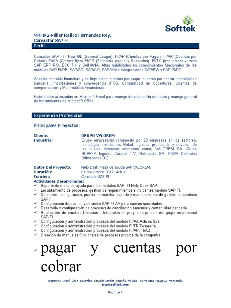 Formato Softtek | Descargar gratis PDF | Maestros | Business