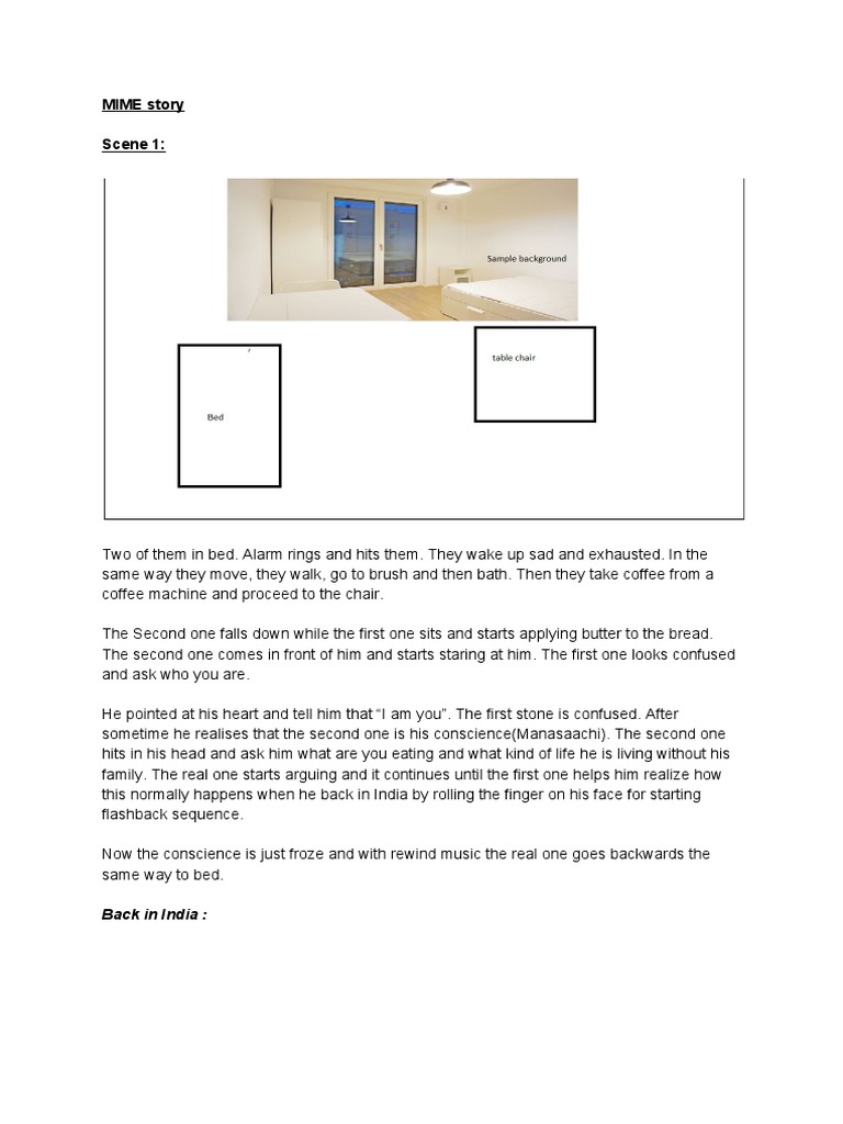 MIME Story Scene 1:: Back in India | PDF