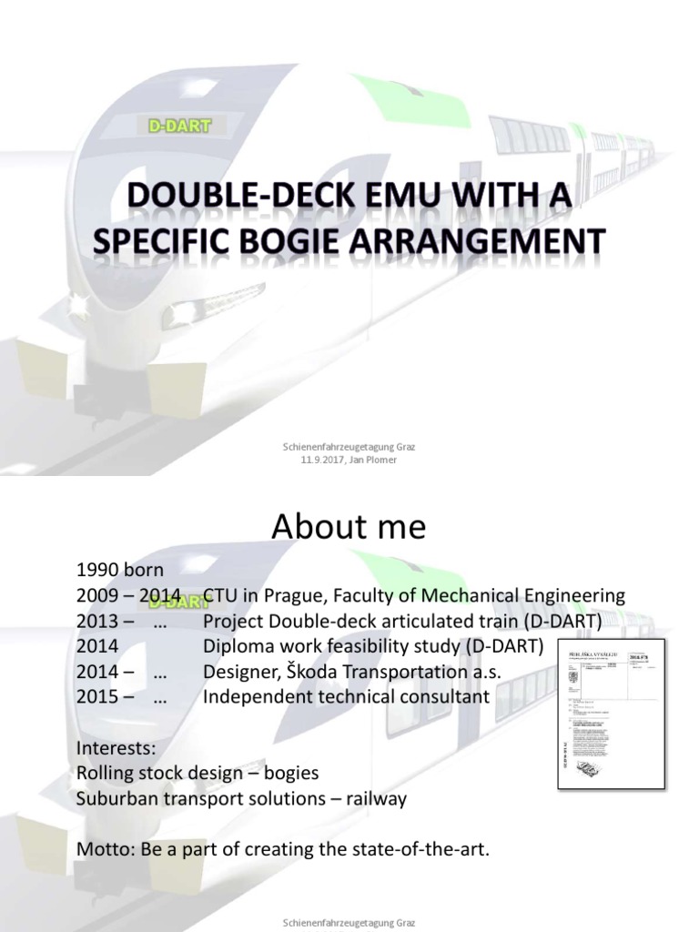 Double Deck EMU Presentation | PDF | Train | Transportation Engineering