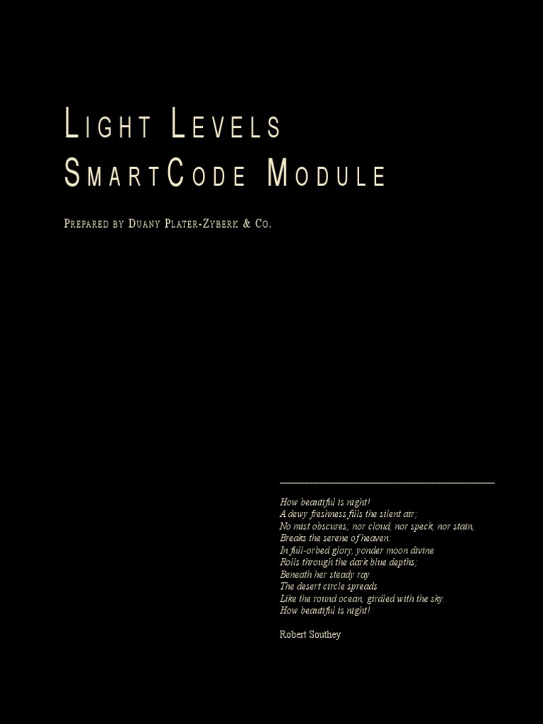 SmartCode 9.2: Light Levels Guide | PDF | Lighting | Light