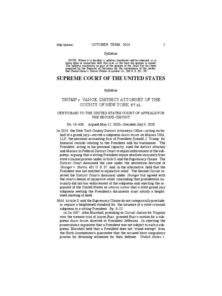 Trump Vs Vance | PDF | Presidents Of The United States | American ...