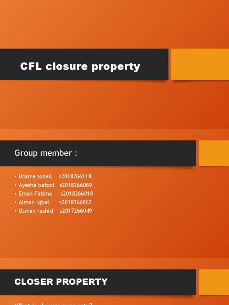 Closure Property | PDF