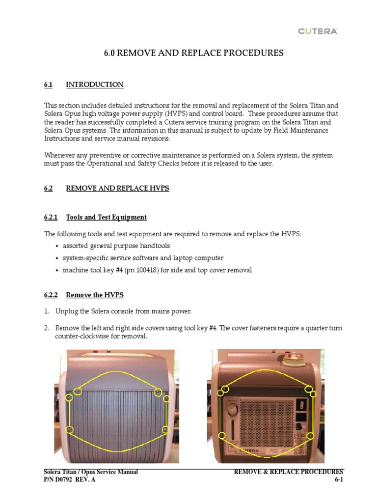 Chapter 6 - Remove-Replace Procedures | PDF | Electrical Engineering ...