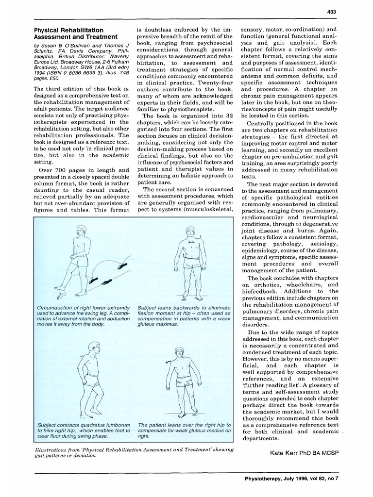 Physical Rehabilitation Assessment and Treatment | PDF | Physical ...