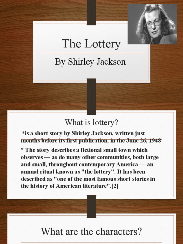 The Lottery: by Shirley Jackson | PDF