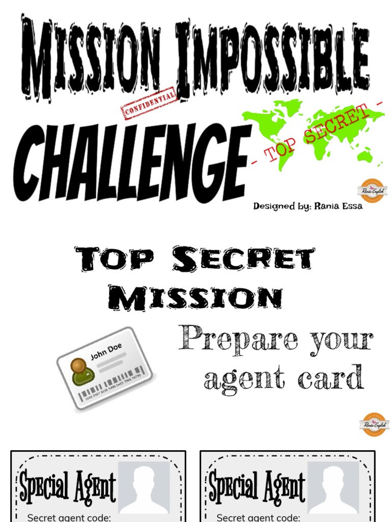 Top Secret Mission Activities Guide | PDF | Grammar | Linguistics
