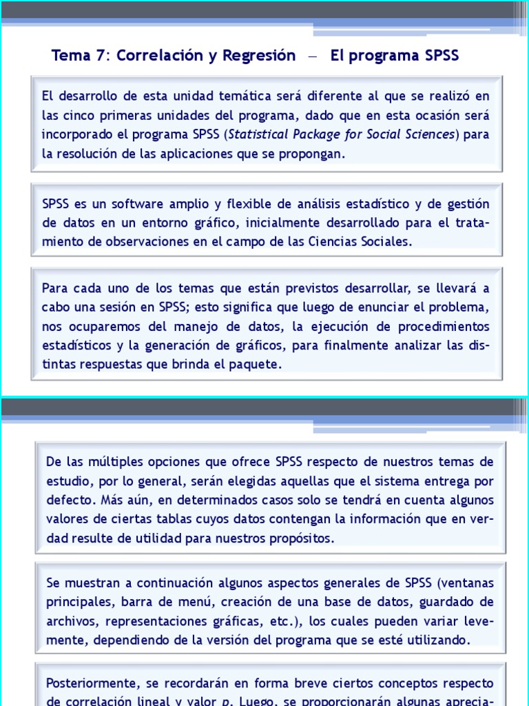 Introducción al manejo del programa SPSS | PDF | Spss | Estadísticas