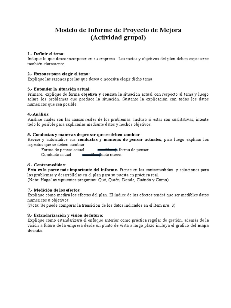 Modelo de Informe - Trabajo Final | PDF