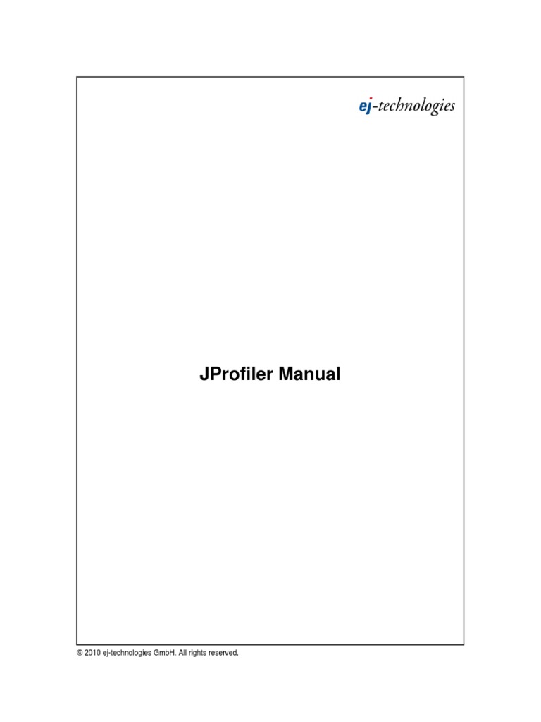 JProfiler Manual | PDF | Java (Programming Language) | Library (Computing)