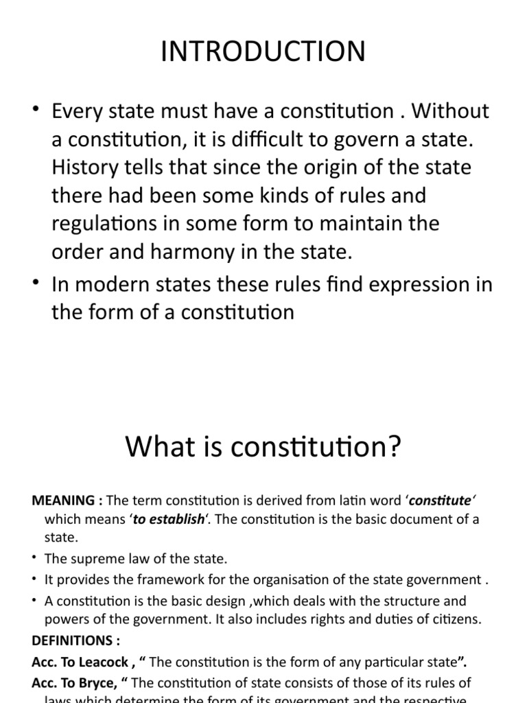 Constitution | Download Free PDF | Constitution | Legal Documents