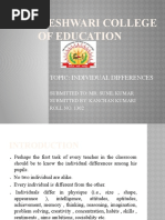 Module 4 Individual Differences | PDF | Race (Human Categorization) | Learning