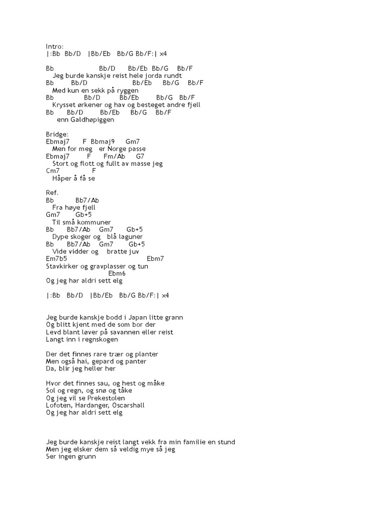 Jeg Har Aldri Sett Elg | PDF