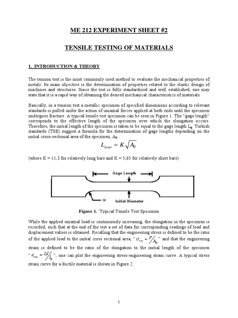 Me 212 Experiment Sheet #2: 1. Introduction & Theory | Download Free ...