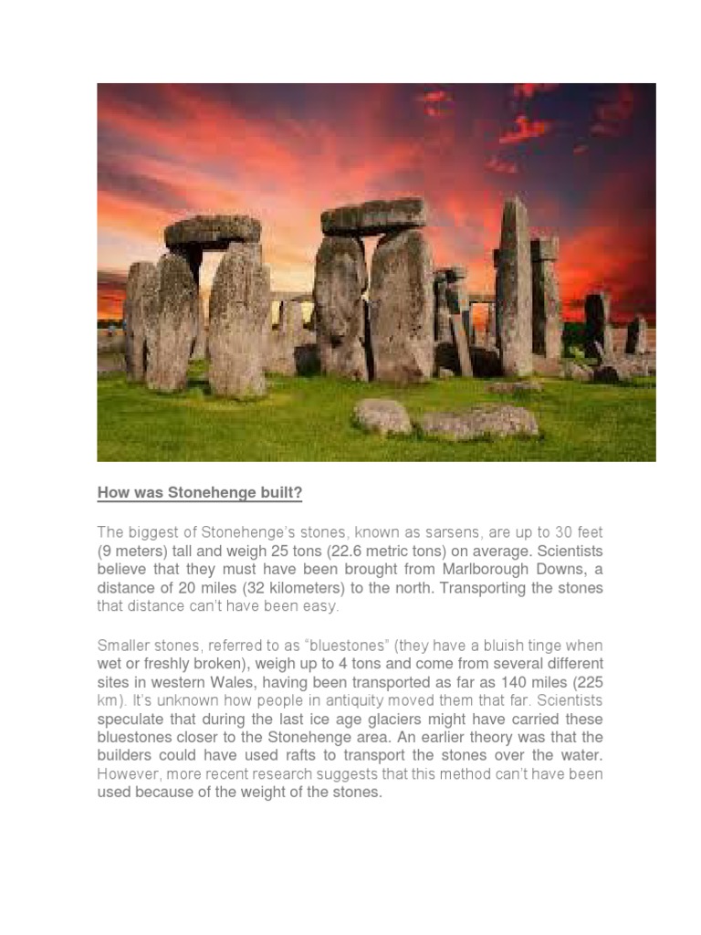 Reading Unit 8 | PDF | Stonehenge