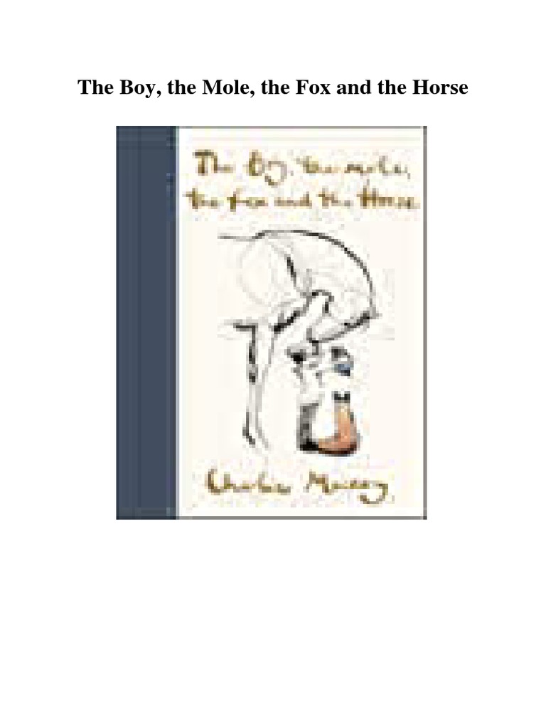 The Boy, the Mole, the Fox, and the Horse | PDF