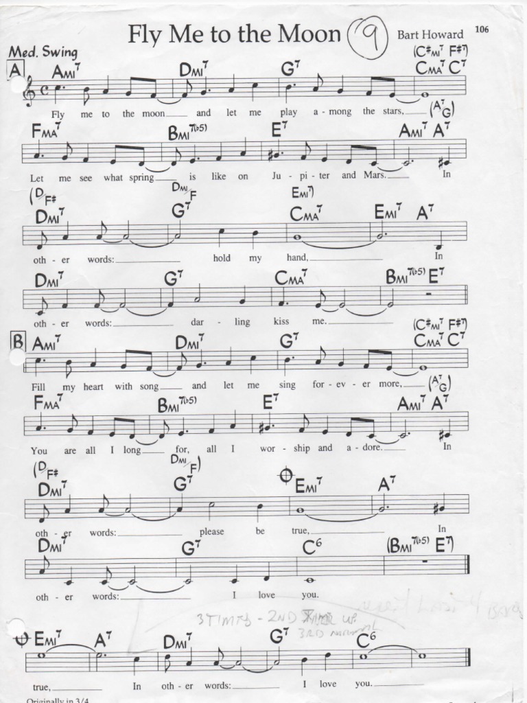 Fly Me To THe Moon | PDF
