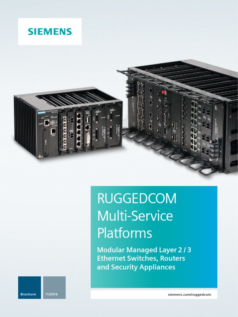 Ruggedcom Multi-Service Platforms: Modular Managed Layer 2 / 3 Ethernet ...