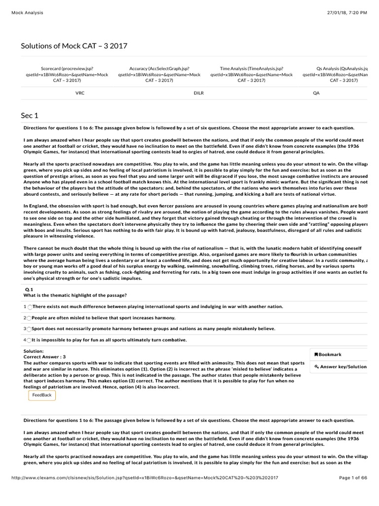 Mock 3 Soln PDF | PDF | Extinction | Coral Reef