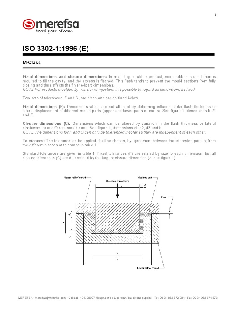 Iso 3302 Mold | PDF | Engineering Tolerance | Mechanical Engineering
