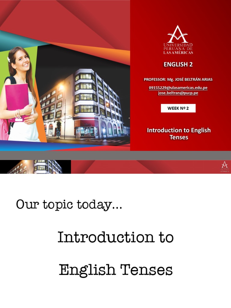 ENGLISH 2 - Week 2 - Introduction To English Tenses | PDF | Grammatical ...