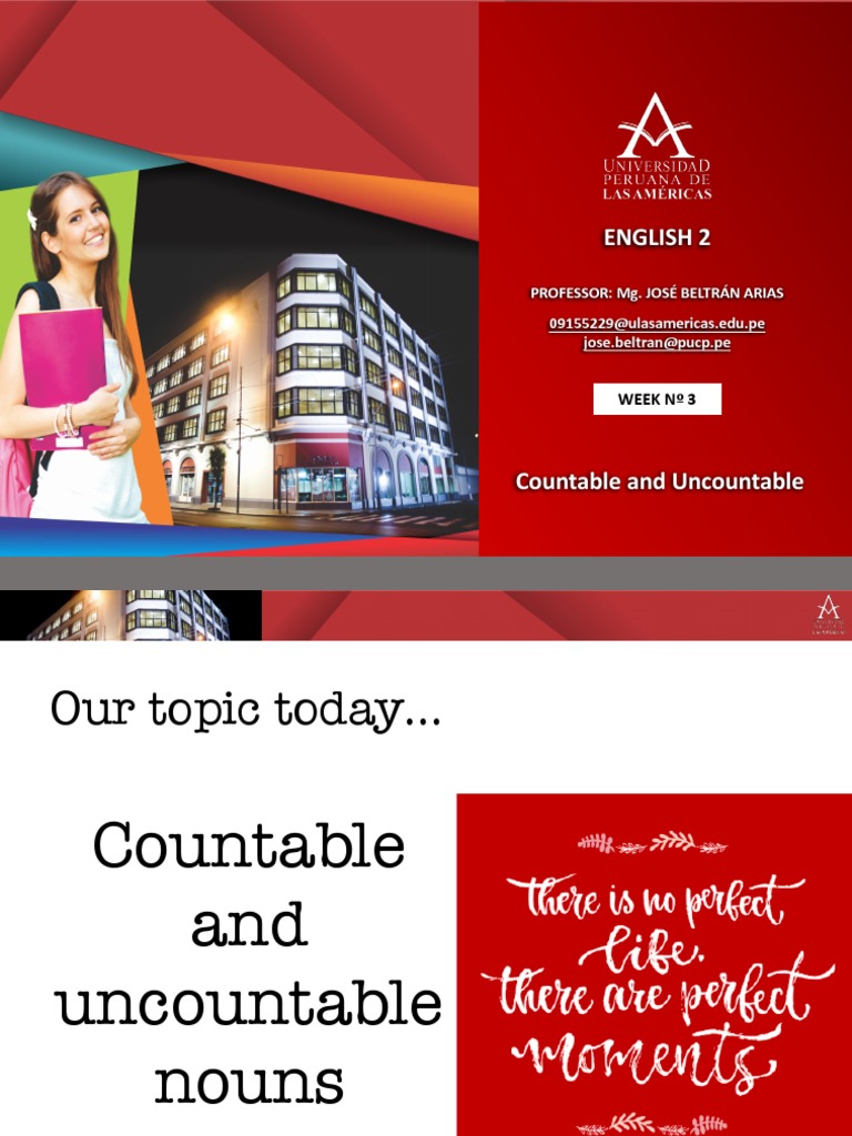 Countable vs. Uncountable Nouns Guide | PDF | Noun | Grammatical Number
