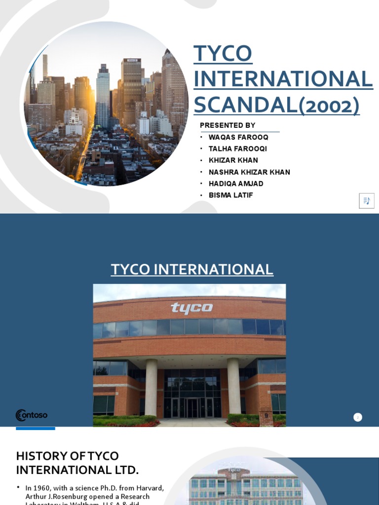 Tyco International SCANDAL (2002) : Presented by | PDF | Conflict Of ...