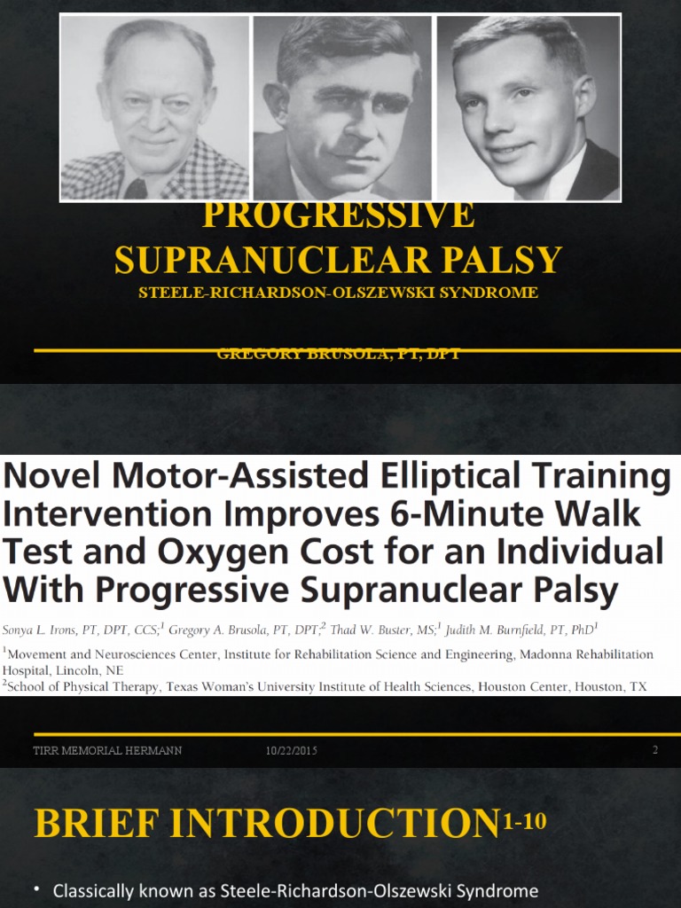 Progressive Supranuclear Palsy | PDF | Brain | Diseases And Disorders
