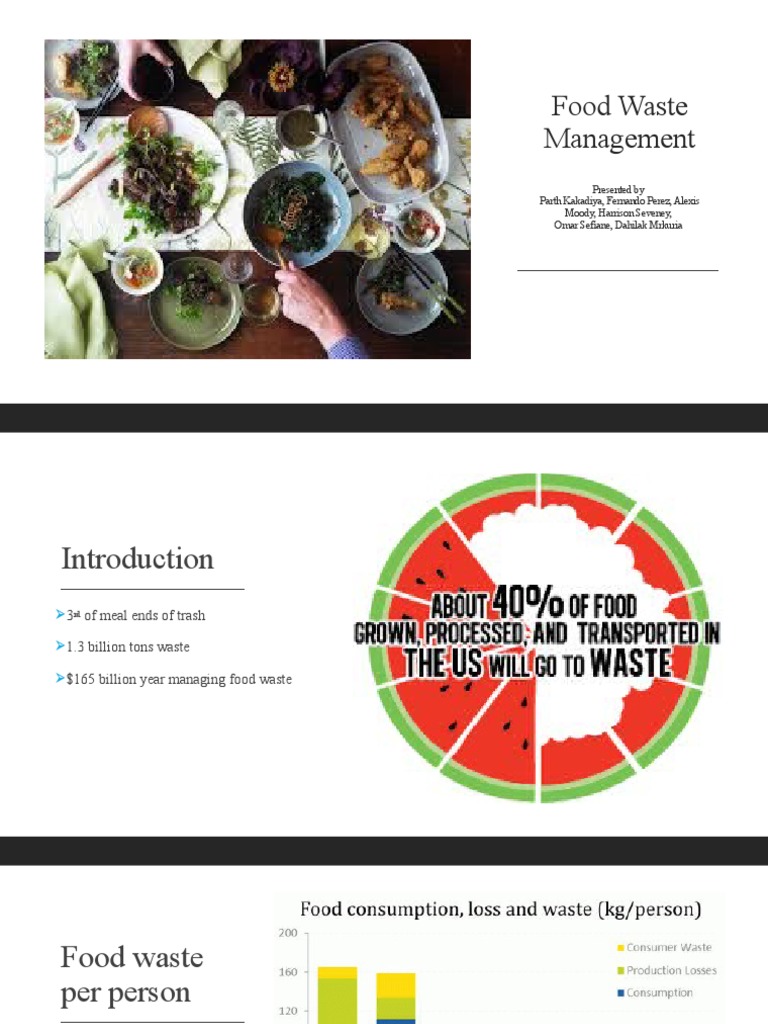 Food Waste Management Slides | PDF | Recycling | Waste