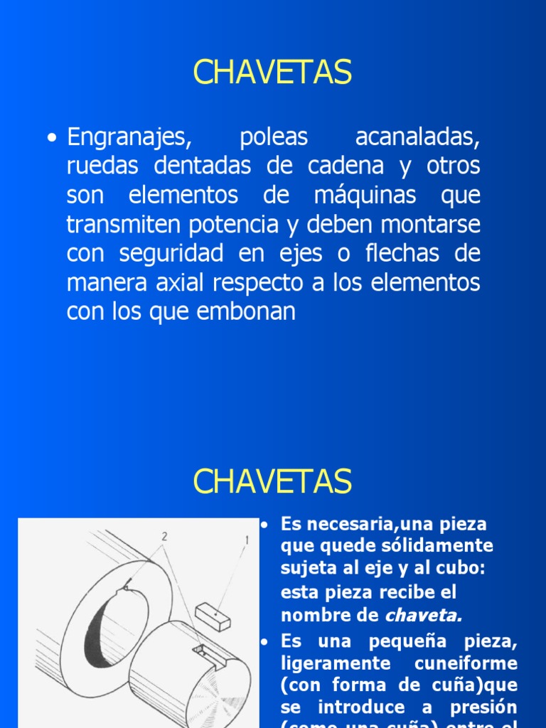 CHAVETAS | PDF | Eje | Engranaje