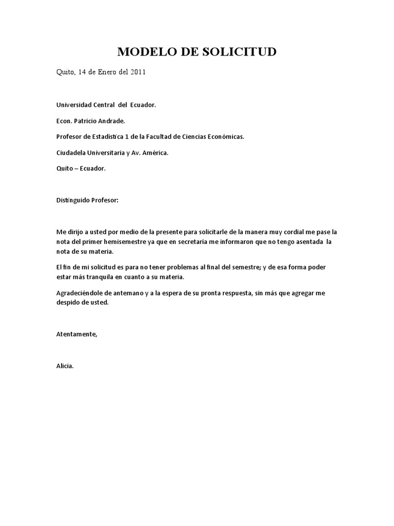 Ejemplos De Solicitud , Oficio de Petición: Cómo hacer, Ejemplo y ...