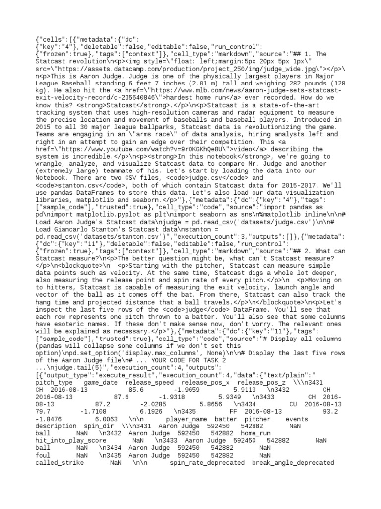 Analyzing Aaron Judge and Giancarlo Stanton's Statcast Data: A ...