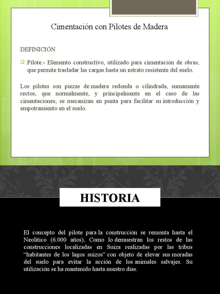 Pilotes de Madera | PDF | Fundación (Ingeniería) | Hormigón