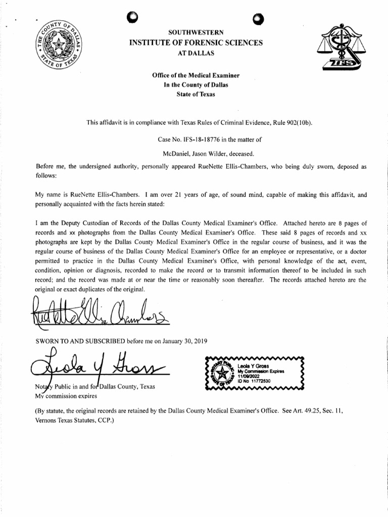 Final Autopsy Report | PDF