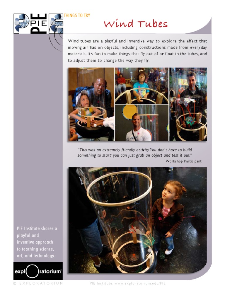 Wind Tubes: Things To Try | PDF