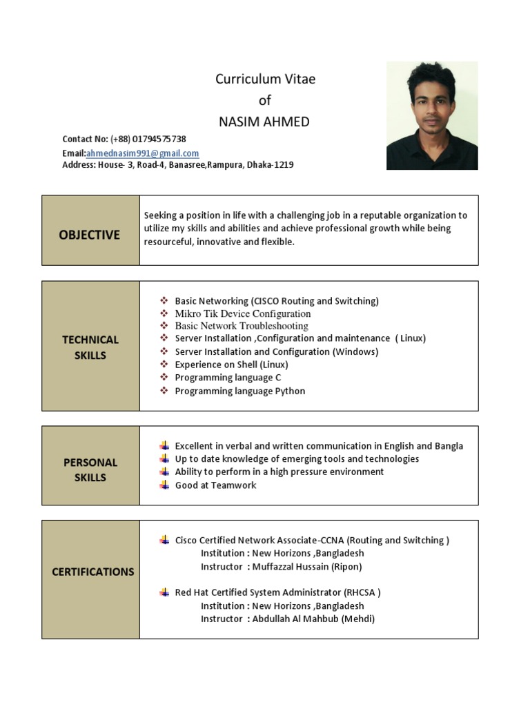 RESUME Output | PDF | System Administrator | Computer Network