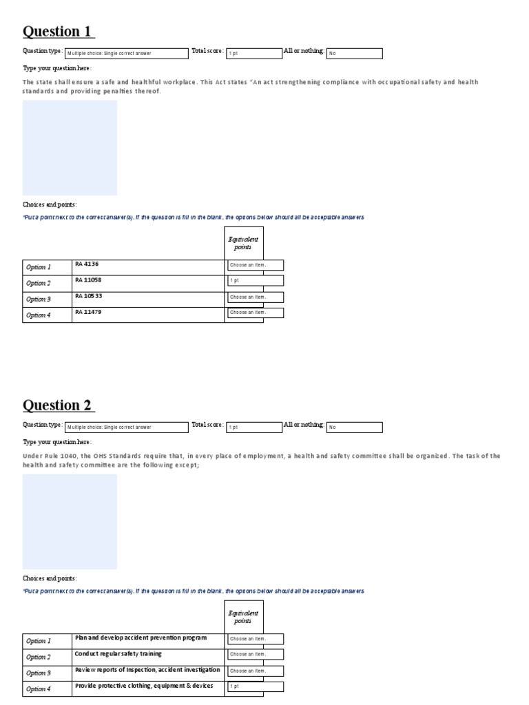 OHS Digital Assessment - AHL - 1.0 | PDF | Multiple Choice ...
