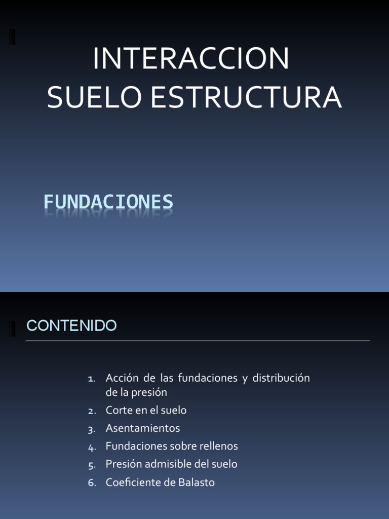 Interaccion Suelo Estructura | PDF | Suelo | Fundación (Ingeniería)